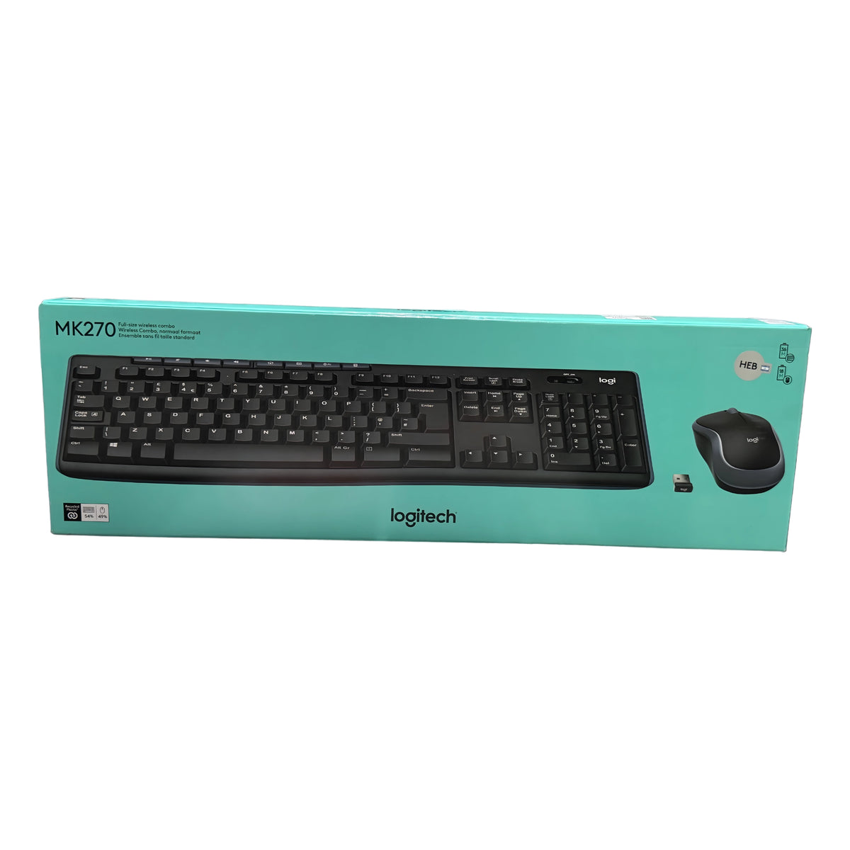 סט מקלדת ועכבר אלחוטיים Logitech MK270 – ש.י. פביאן בע"מ